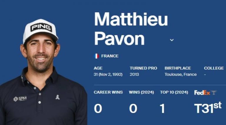 Matthieu Pavon réussi son entrée sur le PGA Tour